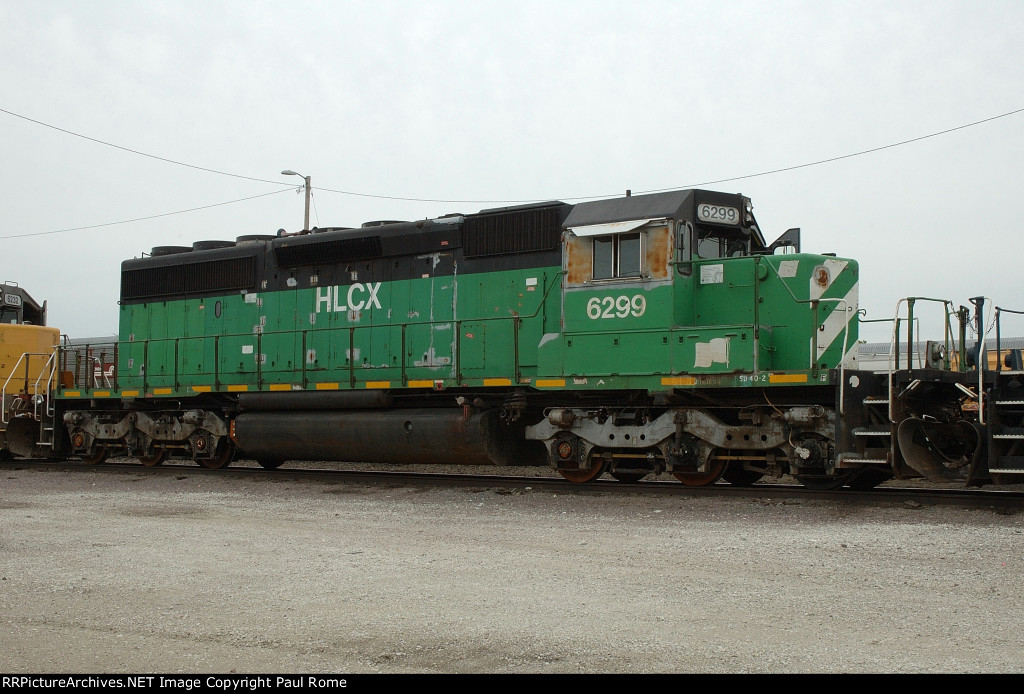 HLCX 6299, EMD SD40-2, ex BN 7096 at UPRR Proviso Yard